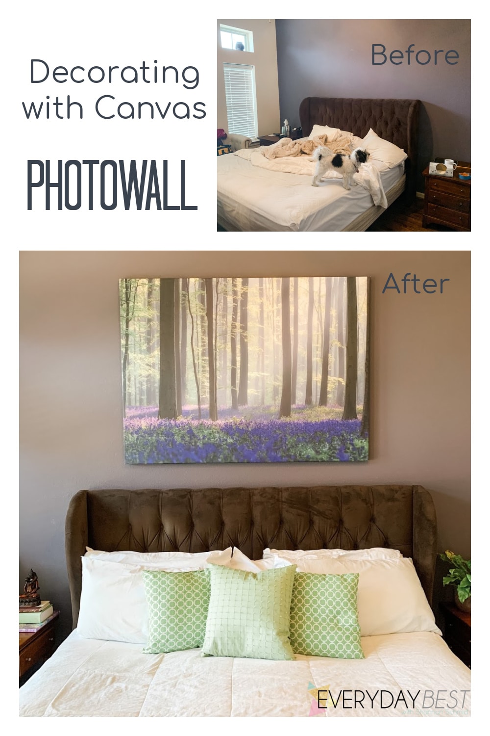 Updating a room, using Photo Canvases! - Everyday Best