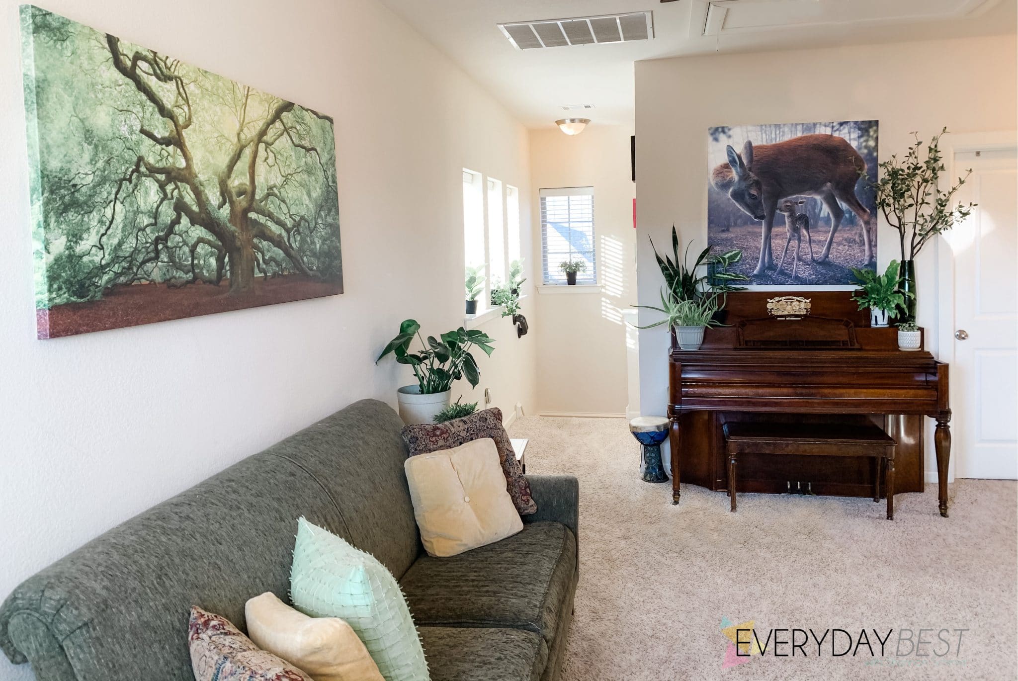 Updating a room, using Photo Canvases! - Everyday Best